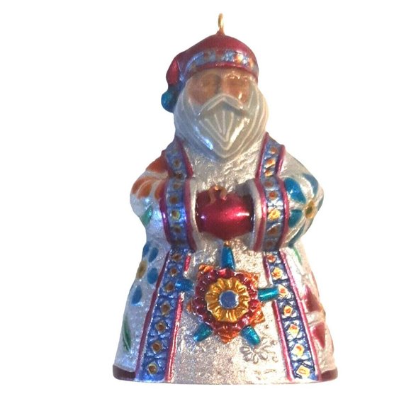 Hallmark | Holiday | Tiny Metal Santa Ornament Hallmark | Poshmark